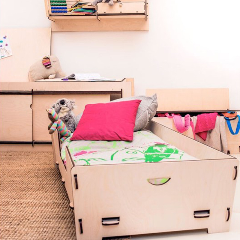 HIAKI Letto impilabile in legno massello per bambini – Futon Italy